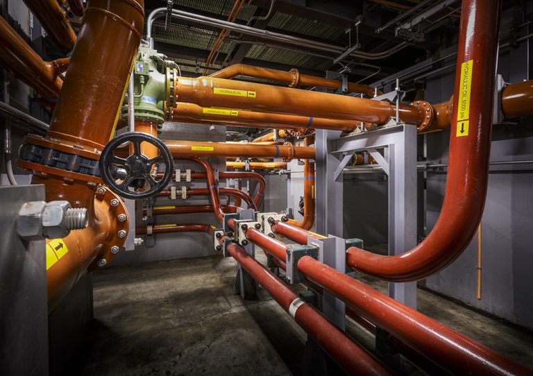 Industrial Building Construction Company | Pump Room Photographs